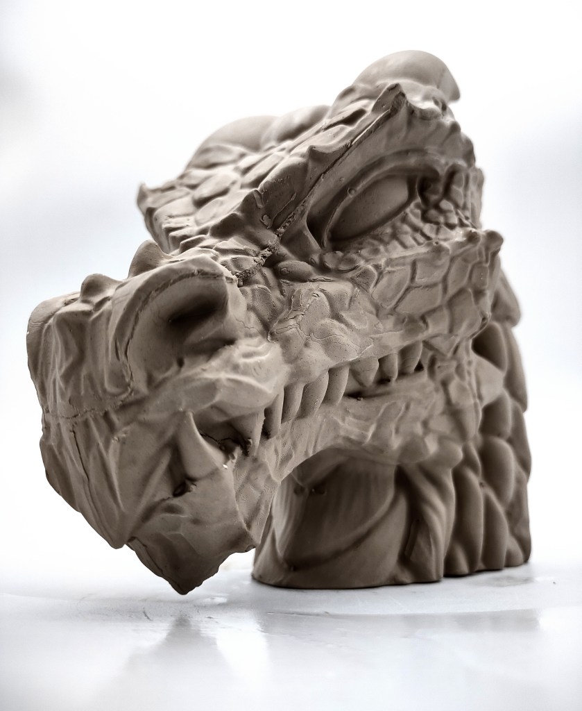6" Dragon Head Plaster Slip Casting Ceramic Mold - HotCakesUSA
